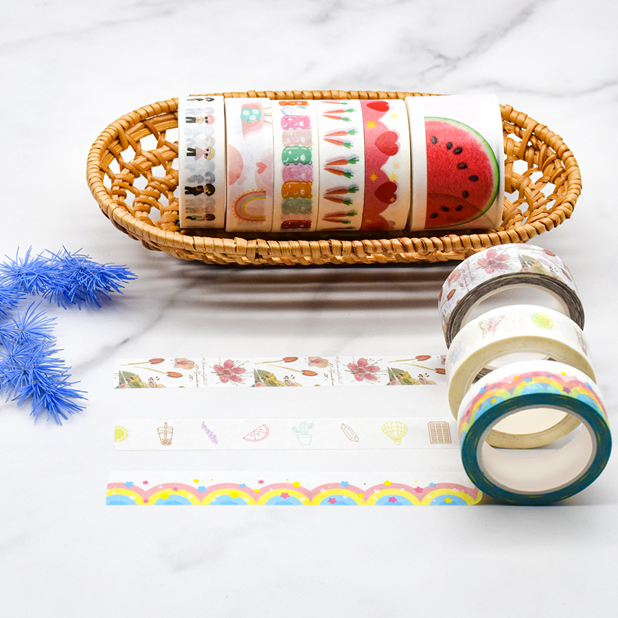 15mm Floral Washi Tape Manufacturer-Custom Brand Logo-Washi Mill