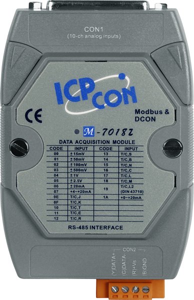 泓格模块_ICPCON_I-7018Z_热电偶温度采集_泓格白金级代理商_上海栎帛电子科技有限公司