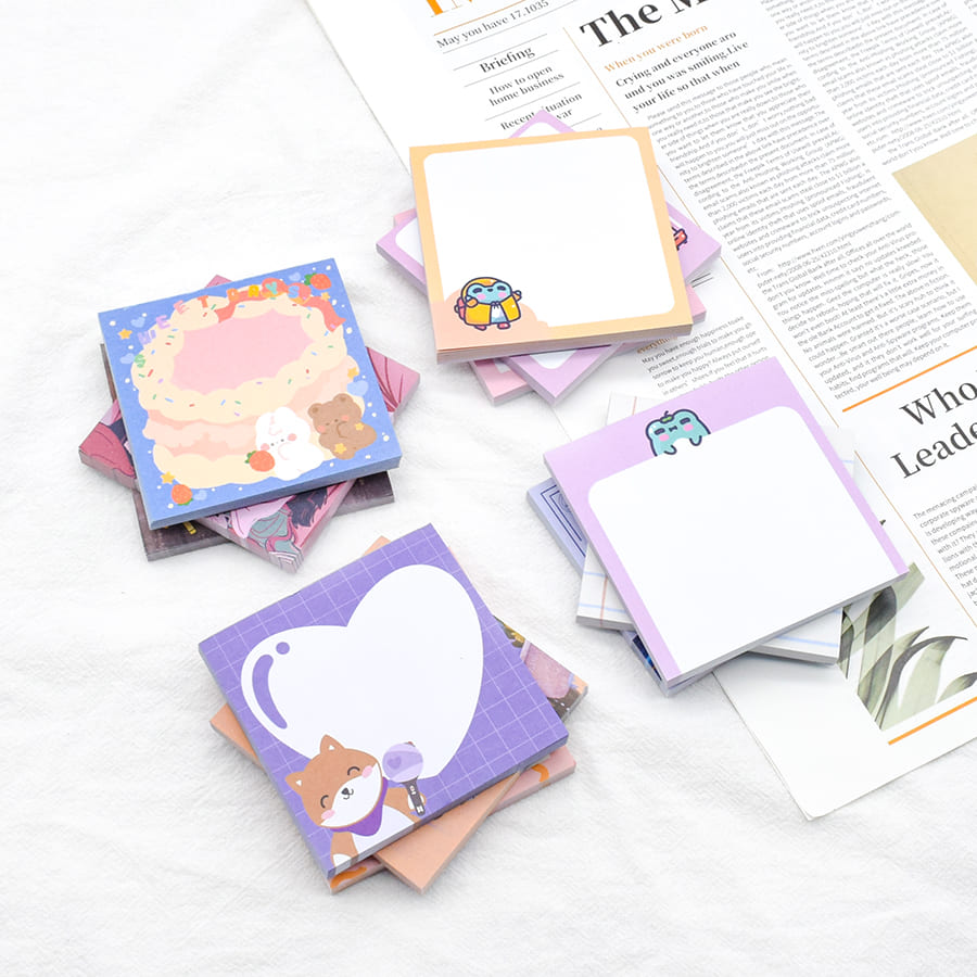 Cute Kawaii Sticky Note Wholesaler-Custom Die Cut-Washi Mill