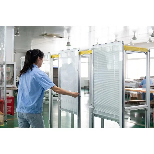 Indoor Hollow Shutter Glass Customizer-Blinds Inside Glass Door ...