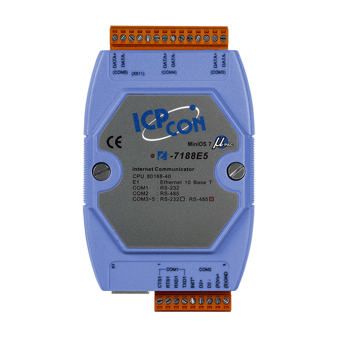 泓格模块_ICPCON_I-7188E5-485_串口服务器_泓格总代理商_上海栎帛电子科技有限公司