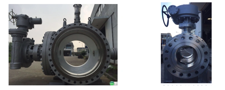 Full-bore double eccentric C-type hard metal seal ball valve-manufacturer