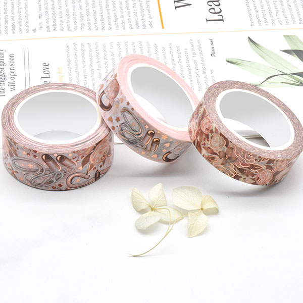 Colored Adhesive Tape Wholesaler-Custom Foil Printed Tape-Washi Mill