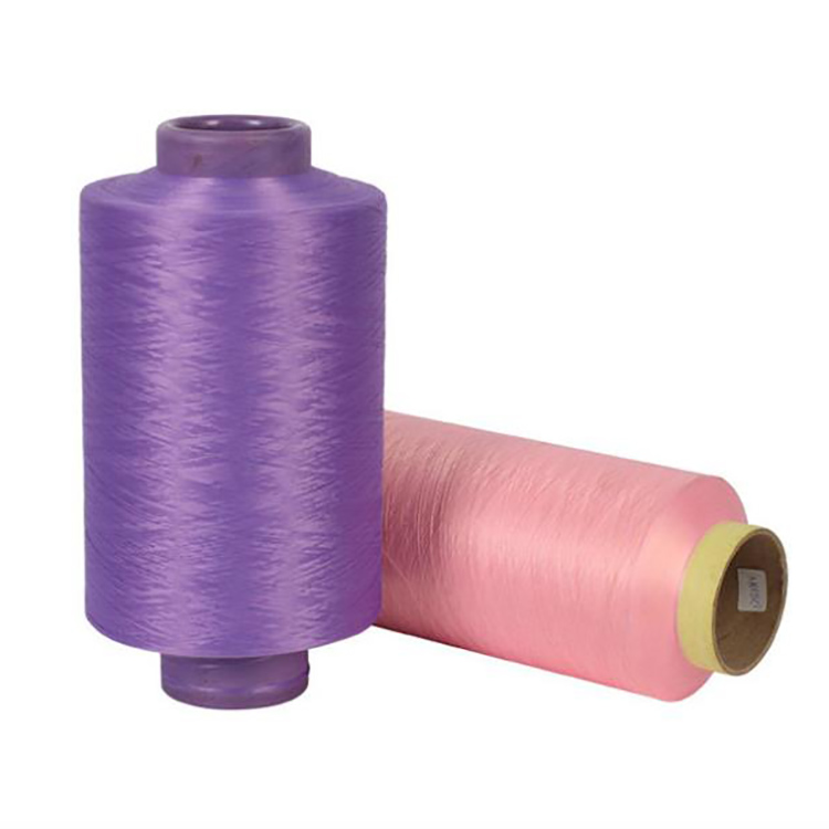 Polyester knitting Yarn weft woven label yarn big cone dyed dty yarn ...