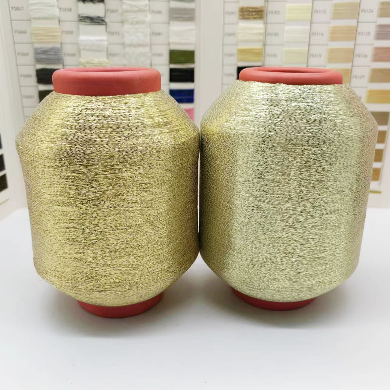 Real Lurexy Yarn MS Type Golden Yarn Metallic Knitting Embroidery ...