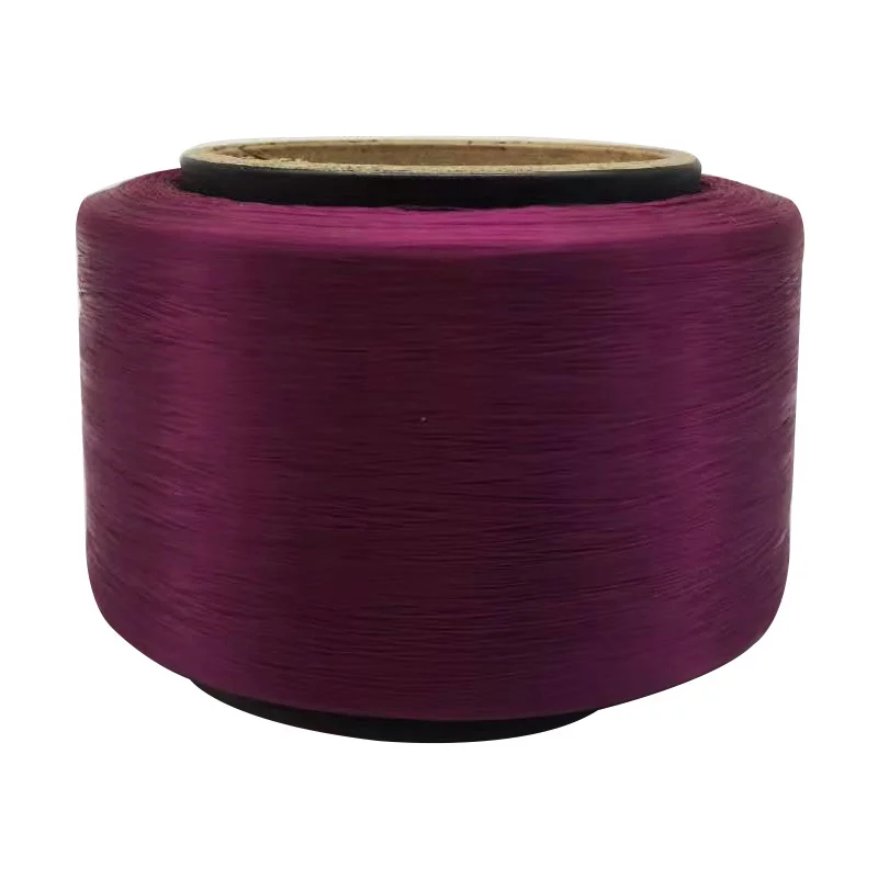 Colorful High Tenacity 150D polypropylene 100% Polyester Yarn Textured ...
