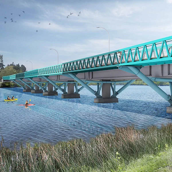 Custom Made Steel Truss Bridge Fast Delivery Howe Truss Bridges-FAMOUS