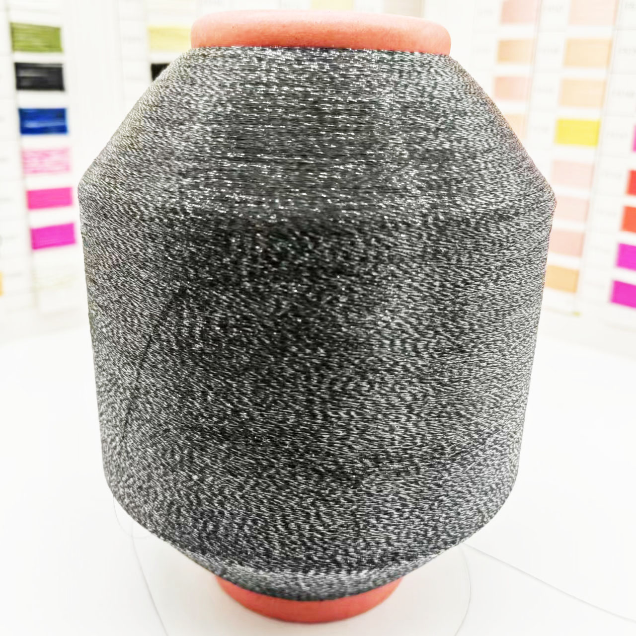 Colorful Reflect Brilliant Light MH Type Lurex Metallic twisted Yarn ...