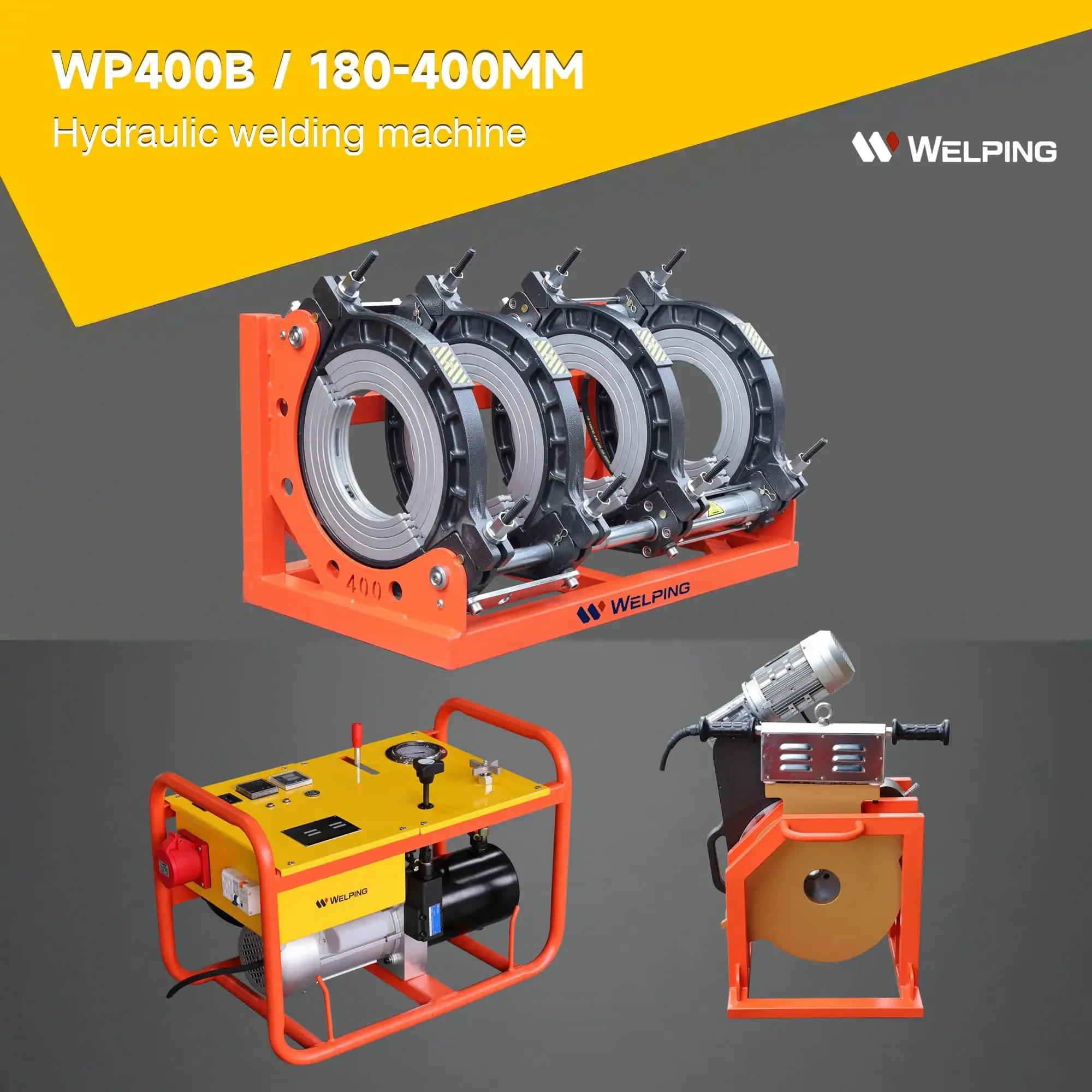 Features Of 400mm Plastic PE Hydraulic Butt Welding Machine Supply