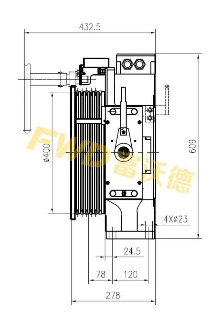 Energy-Saving Elevator Traction Machine For Sale-Synchronous-Forvorda