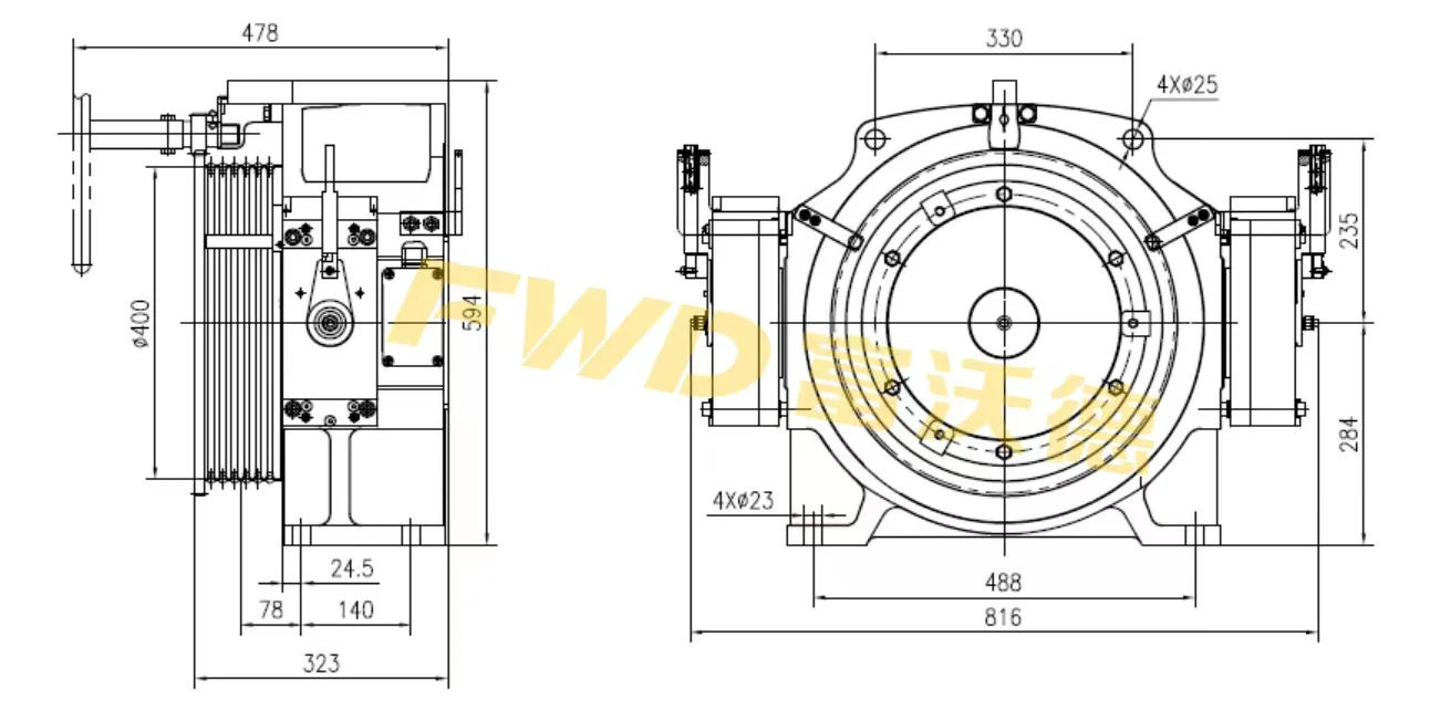 Low Energy Consumption Traction Machine Supplier-Wholesaler-FORVORDA