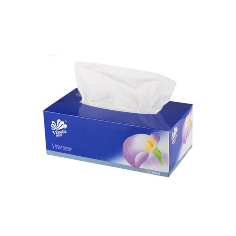 维达V2055蓝色经典盒巾100抽4盒装（190*195*3层/抽）_南通赛福安全设备有限公司