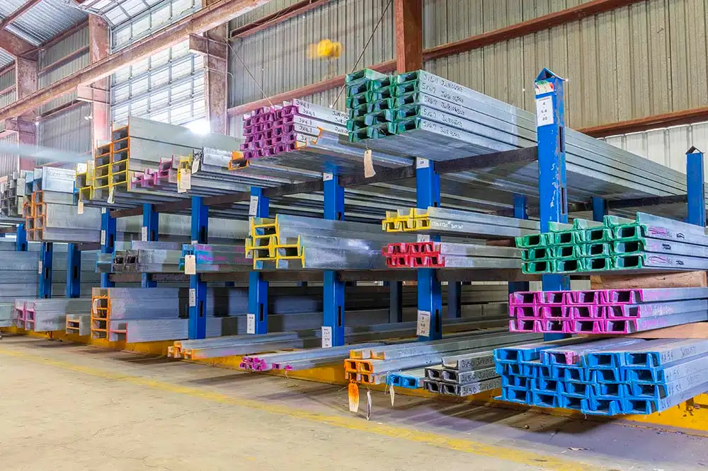 Storage of Channel Steel Profiles
