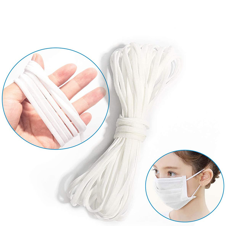 Ear Loop Elastic-Elastic Cord Earloop For Face Mask Factory