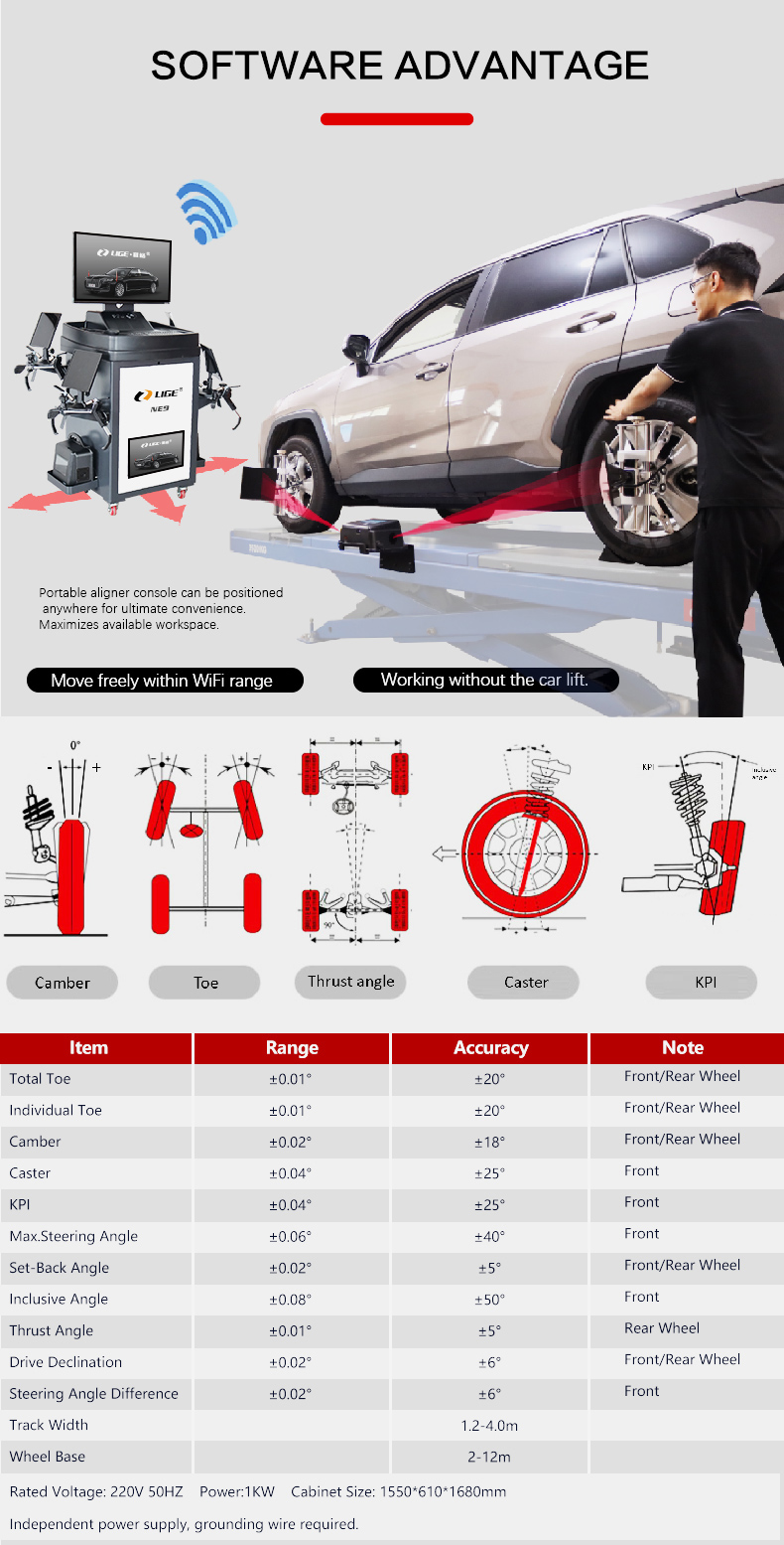 NE9 3D WHEEL ALIGNMENT