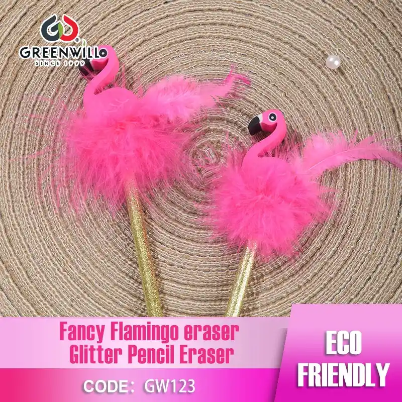 Flamingo Shaped Tpr Environmental Eraser-Supplier