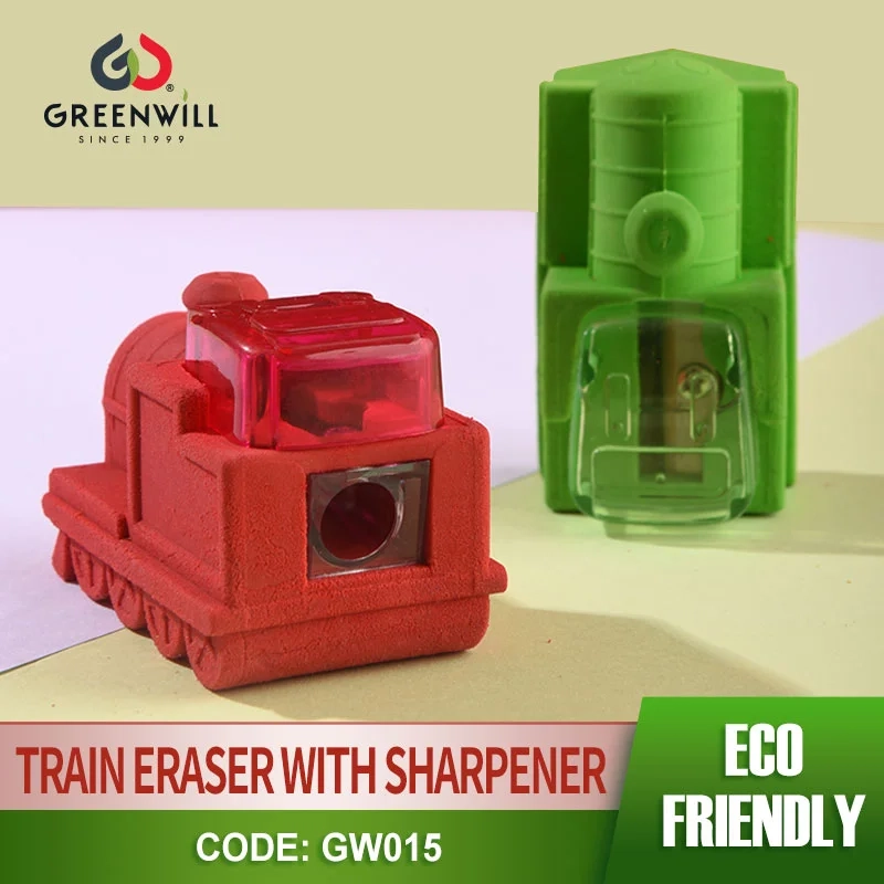 Wholesale Train Eraser With Pencil Sharpener-Greenwill