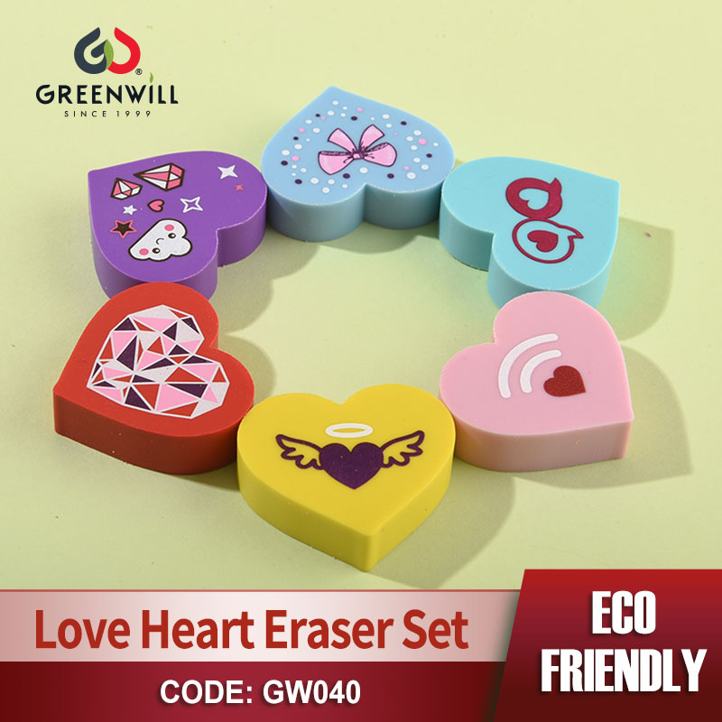 Heart Gift Eraser Manufacturer-Greenwill Stationery