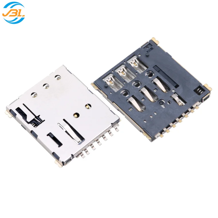 Chinese supplier nano sim card socket separate type connector SMT
