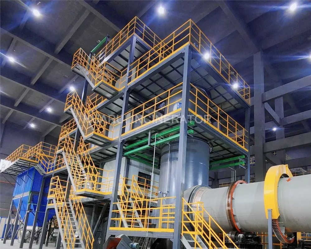 How does industrial waste rotary kiln incinerator work?