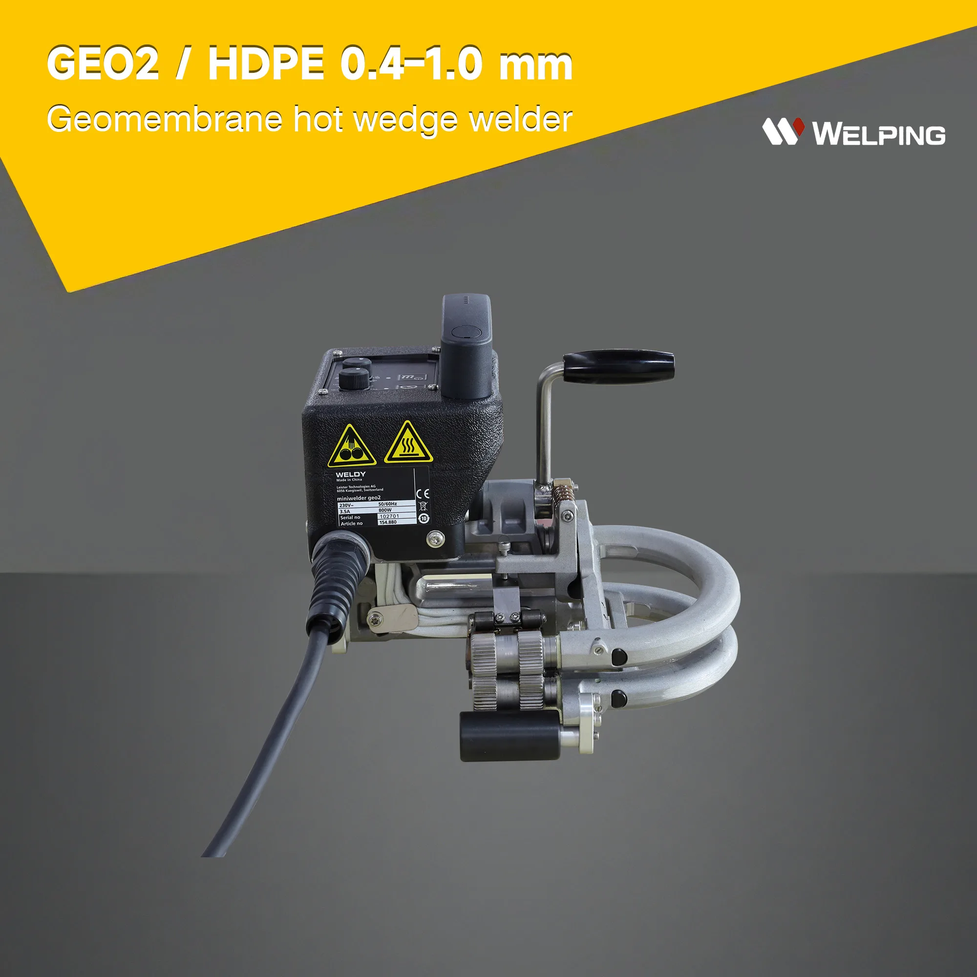 WELDY Mini Welder GEO2 Handheld Plastic Extrusion Welder