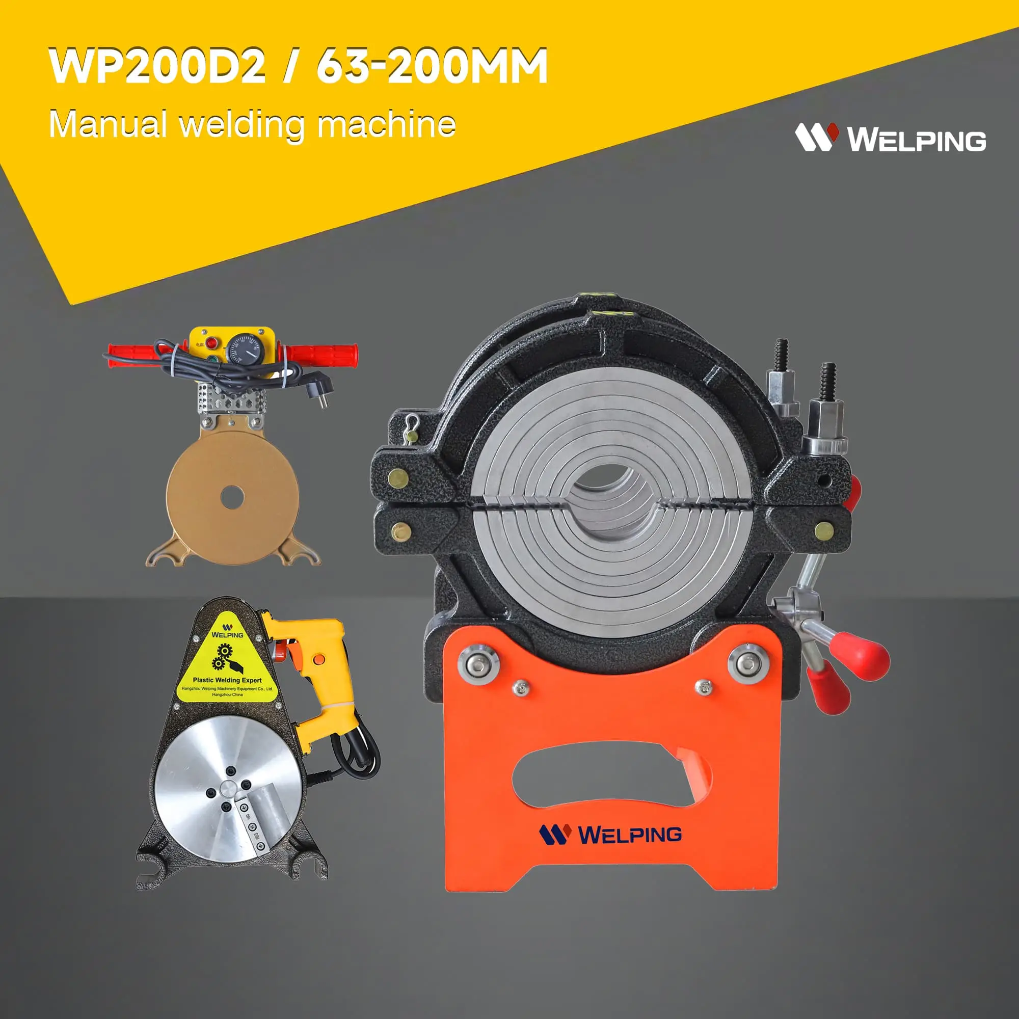 Manual Butt Fusion Welding Machine for 63MM to 200MM Pipes