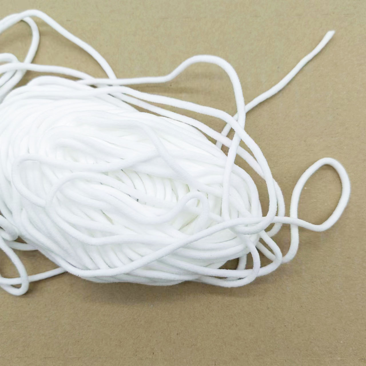 2.5mm 3mm Round Flat Elastic Knitting Cord String for Medical Face rope ...
