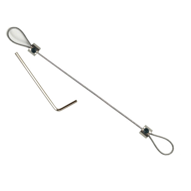 Custom Wire Rope Loop End and Hook End Security Cable Kits Safety Cable ...