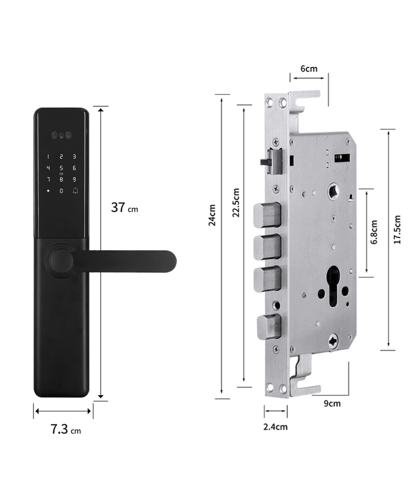Smart Facial recognition Door Lock QF1_Zhejiang Swin IoT Technology Co ...