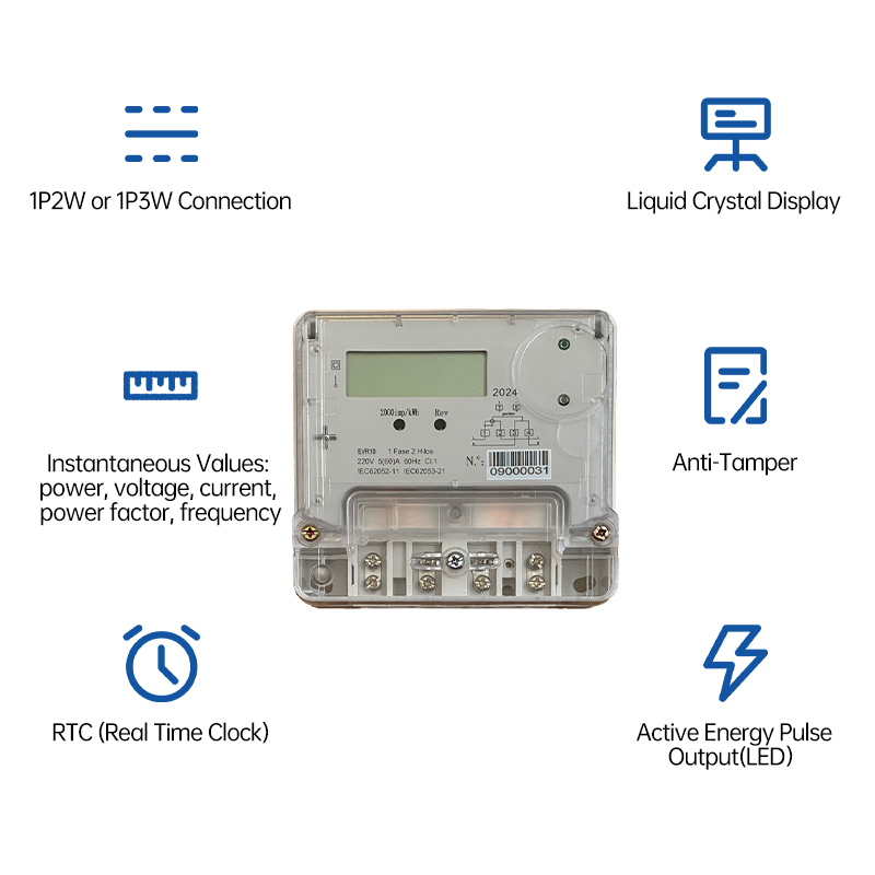 EVR10 Single-Phase Electronic Energy Meter RS485 communication_Zhejiang ...