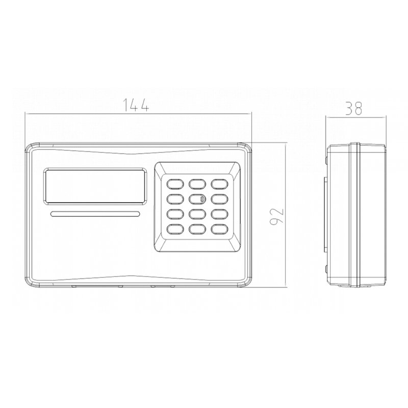 EVU100 User Interface Unit for Energy Meter_Zhejiang Swin IoT ...