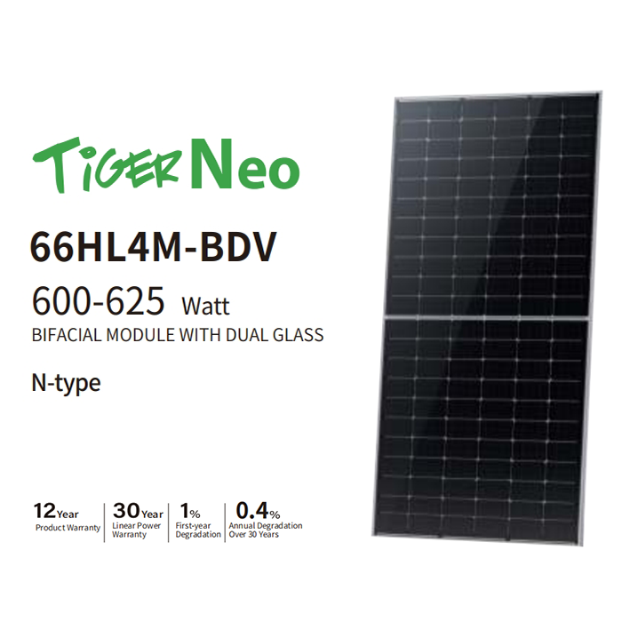 Supply Jinko Solar Tiger Pro-550W-Bifacial Solar Panels Exporter