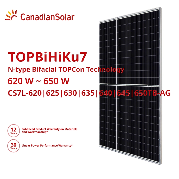 Canadian Solar Topbihiku7 620W 630W 640W 650W Companies