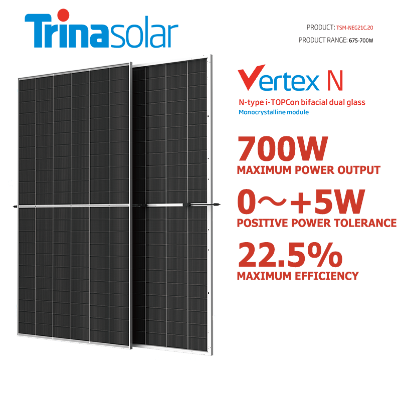 Trina Solar Photovoltaic Panels 550W 555W 560W-Mono Half Cell Solar