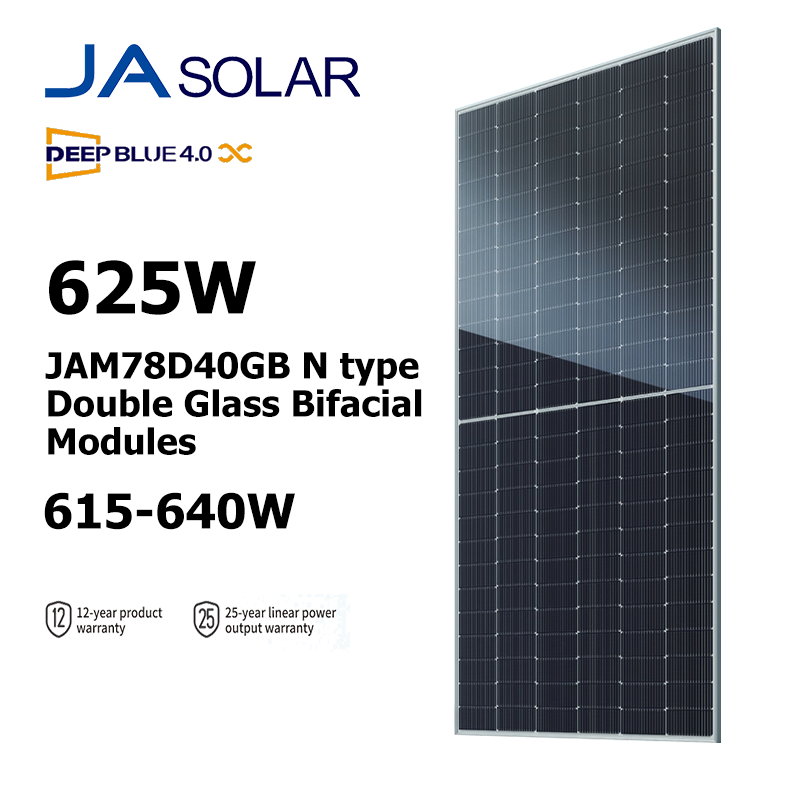 JA Solar Deep Blue 600W 610W 620W 625W Bifacial Double Glass Modules
