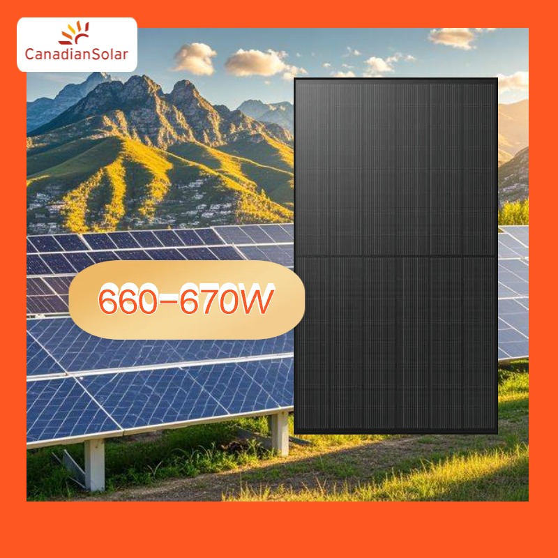 Canadian solar BiHiKu7 210mm half cell 670W 665W 660W 650W