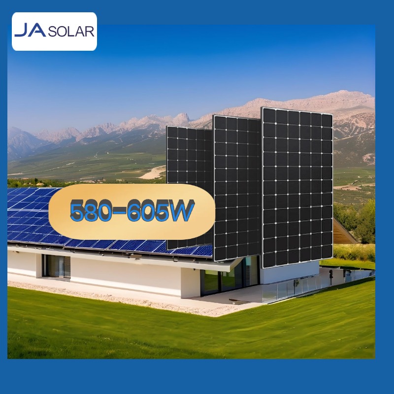 JA 580w 585W 590w 595w 600w 605w N-type Double glass Solar Panel