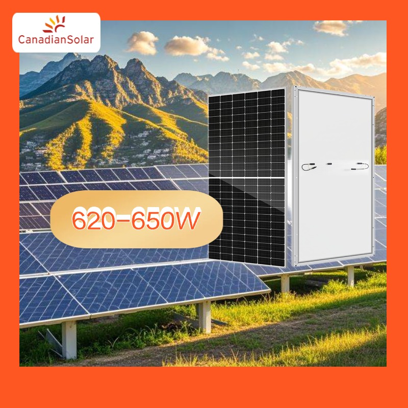 Canadian solar TOPBiHiKu6 TOPCon 144 Cells 600W 605W 610W 615W 620W