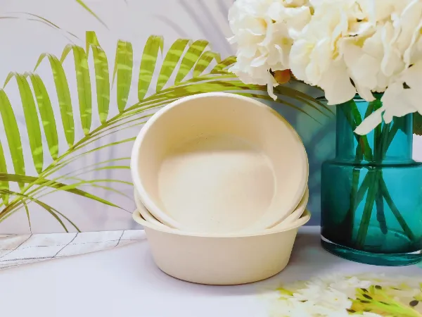 Benefits Of Biodegradable Bamboo Pulp Round Bowl For Sale
