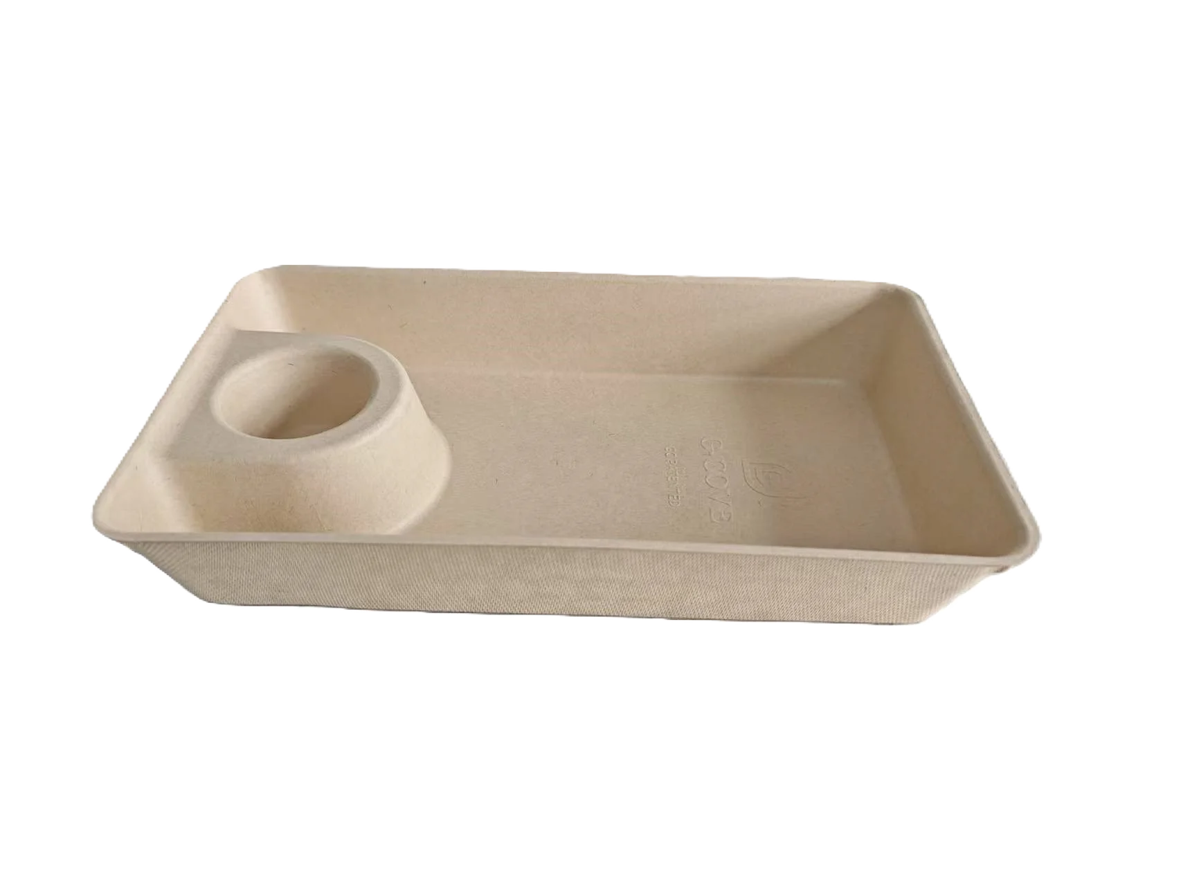 G-COVE Stadium Tray: Eco-Friendly Bamboo Fiber Dining Solution