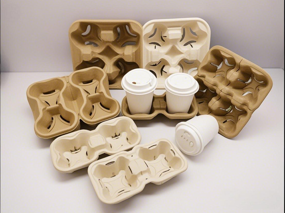 Disposable G-COVE Biodegradable Cup Holder: Plant-Based Recyclable ...