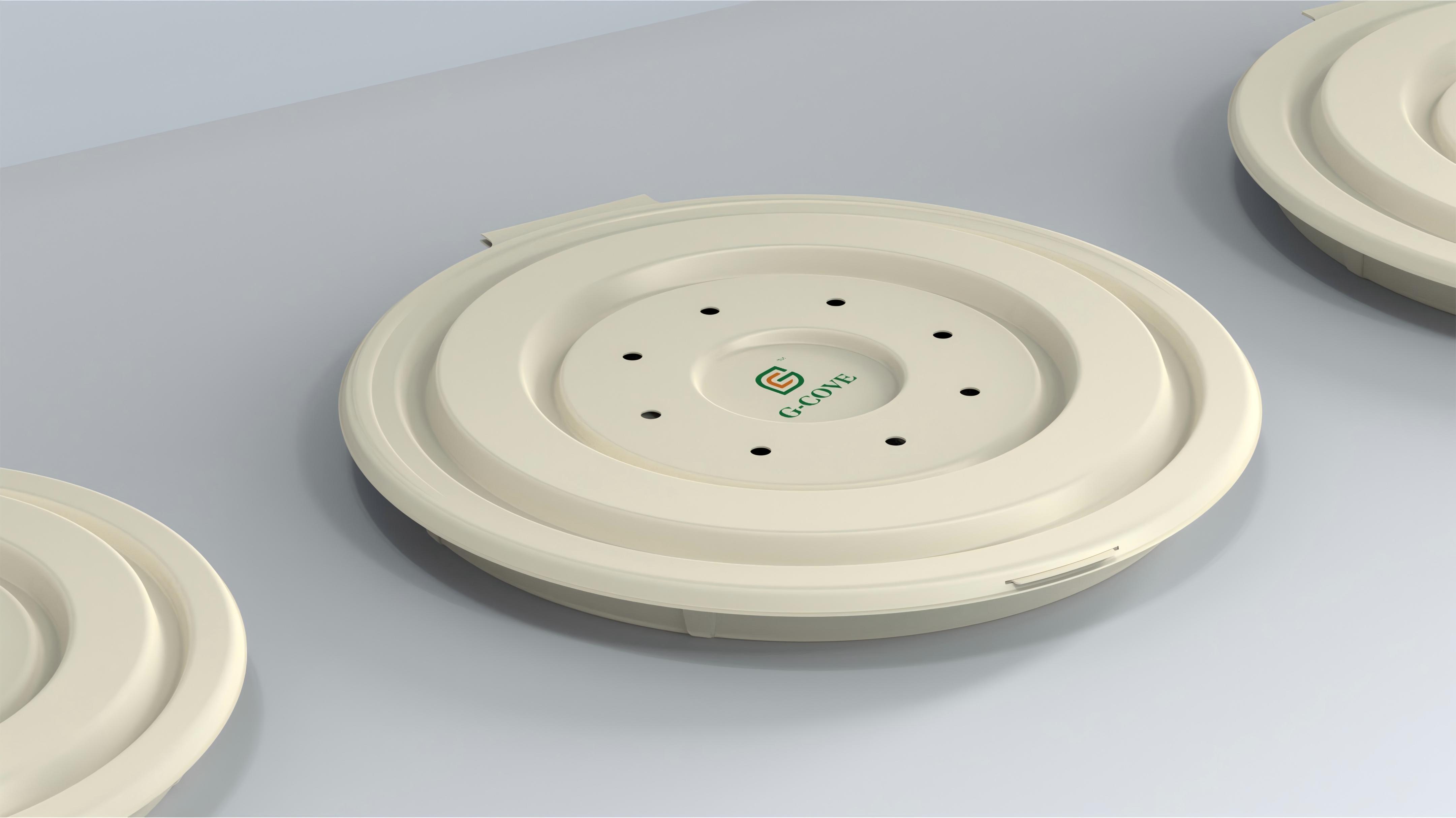 Eco-Friendly Pizza Tray: Bamboo Fiber, Plant-Based, Recyclable ...