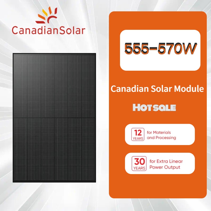 555W 560W Canadian Mono Solar Panels 565W 570W Canadian Monocrystalline ...