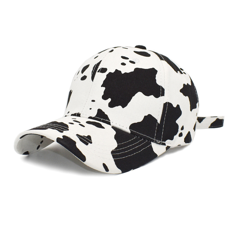 Cow - Print Adjustable Baseball Cap