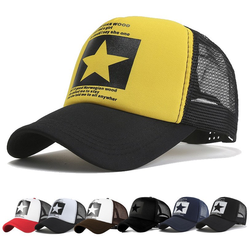 Summer net cap for truck drivers' hats