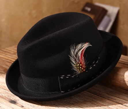 Men's Hats: Feather Round-Top, Wool Formal, Jazz Gentleman Hats ...