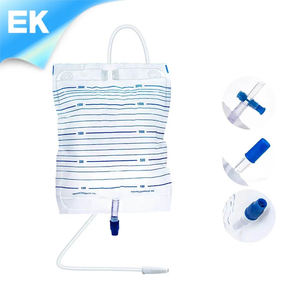 K600501 Pull push urine bag-urinary drainage bag-EK company