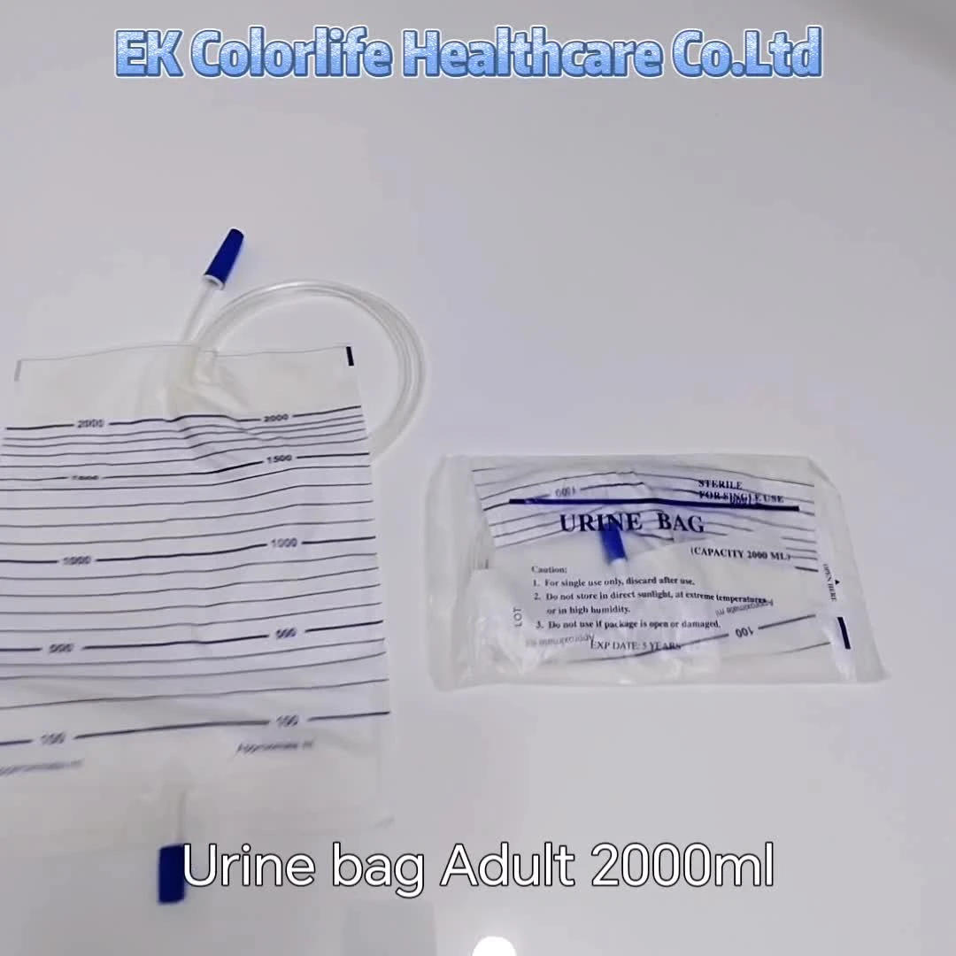 K600501 Pull push urine bag-urinary drainage bag-EK company
