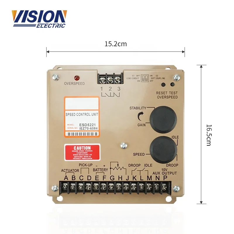 ESD5221 Speed Controller for Diesel Generator Engine Management
