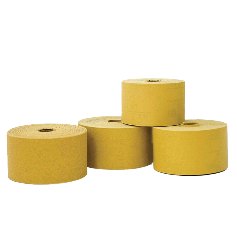 Gold Sandpaper Rolls-Abrasive for Metal, Wood and Automotive Applications